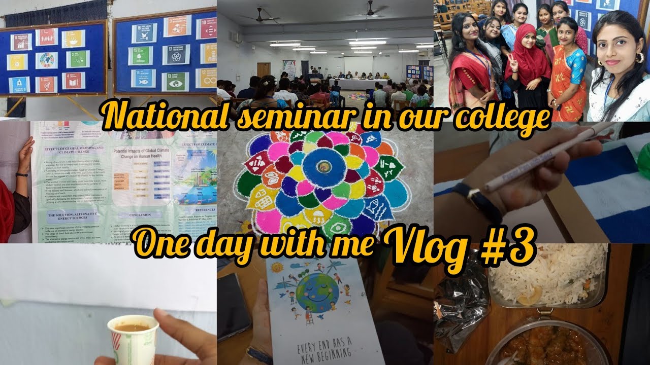 one day with me 😍||my third vlog||national seminar in singur government ...