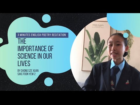 3 Minutes English Poetry Recitation-The Importance If Science In Our ...