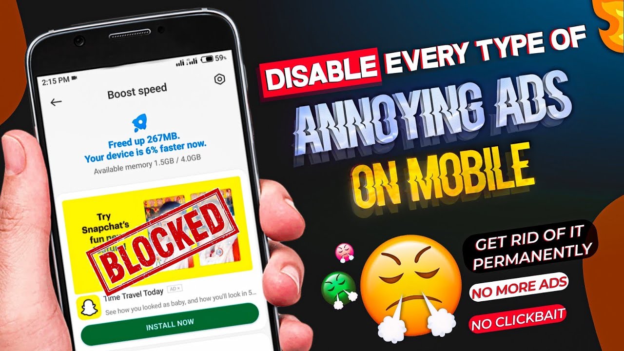 Get Rid of Annoying Mobile UI ADS - 🚫 Remove it Permanently - YouTube