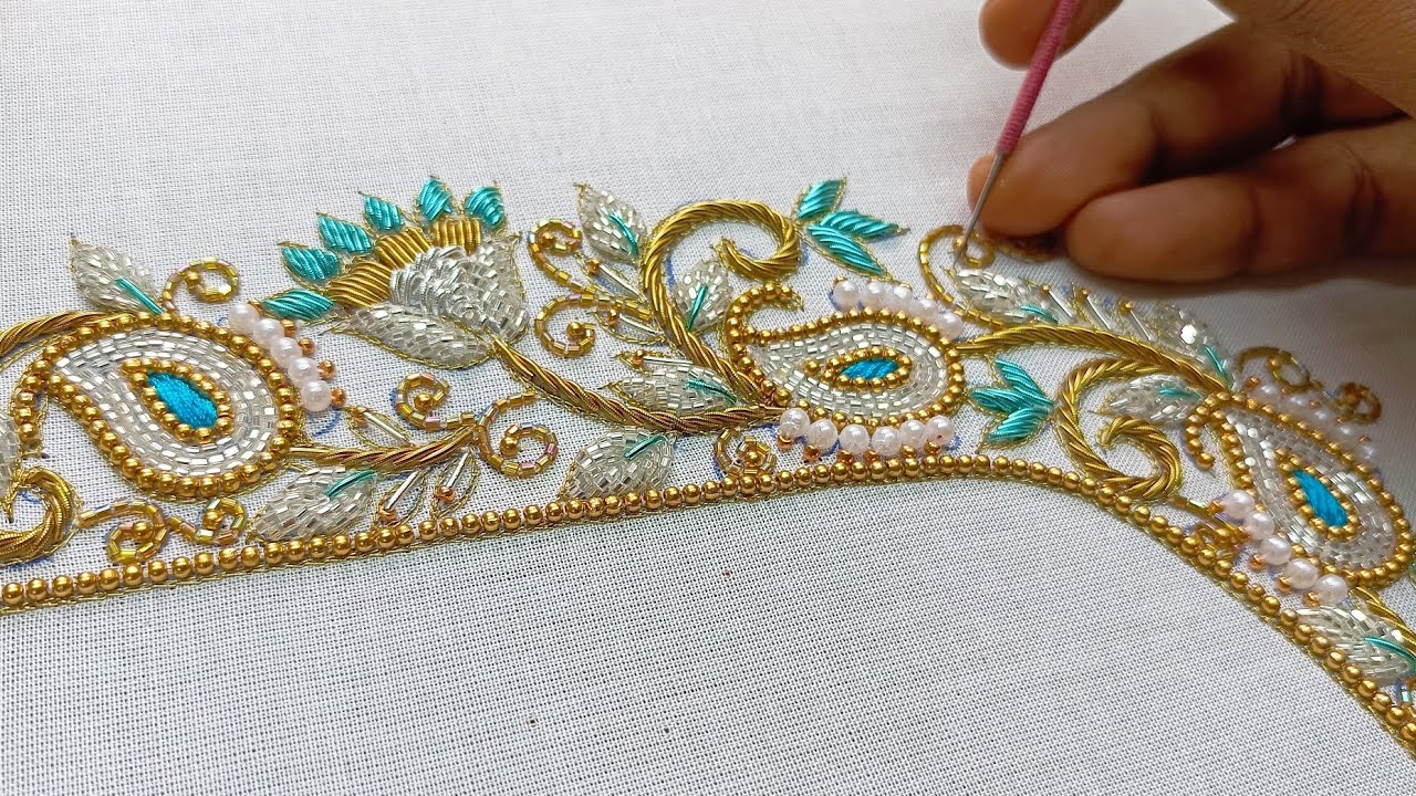 New Aari work blouse designs || New Blouse designs || #aariembroidery2 ...