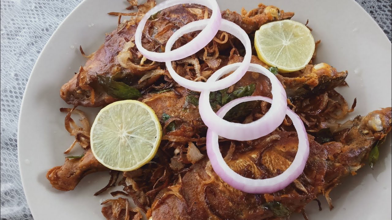 mackerel fry with fired onion, yummy fish fry|hala recipes - YouTube