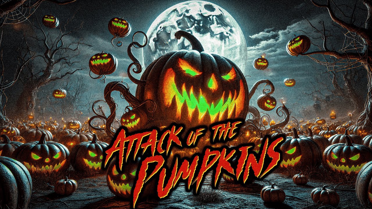 Attack of the Pumpkins - Sci-fi Halloween Music | Retro Dark Synthwave - YouTube