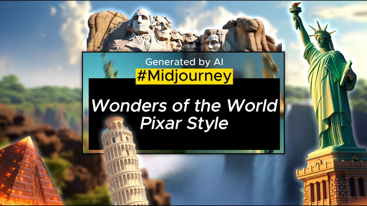 Famous Buildings, Places and Cities Pixar Style | Part 1 - YouTube