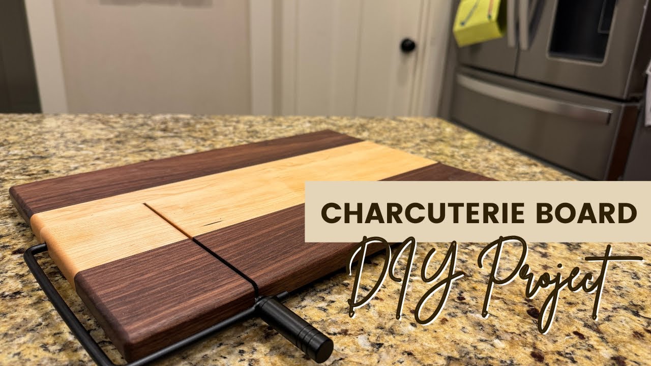 Walnut & Maple Cheese Board Using the Rockler Cheese Slicer Kit - YouTube