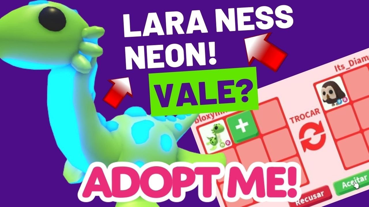 🔥VALE FAZER **LARA NESS NEON** NO ADOPT ME? - YouTube