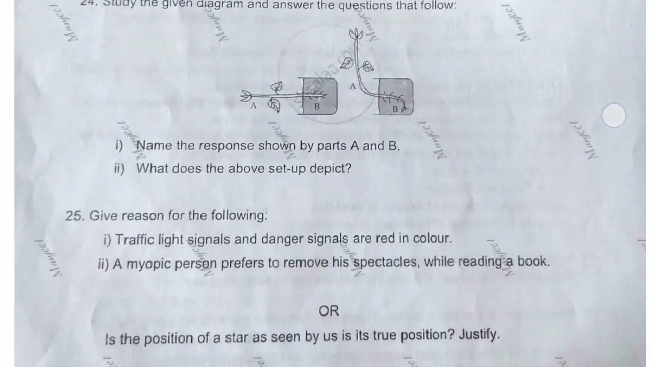 😲CLASS 10 Science PRE-BOARD Question Paper| 2022-23|CBSE Pre Board ...