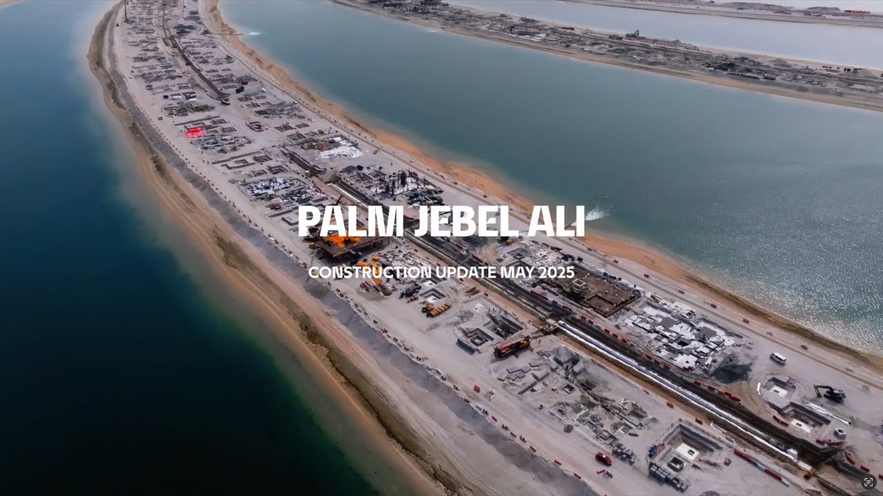 Palm Jebel Ali Construction Update May 2025 - YouTube