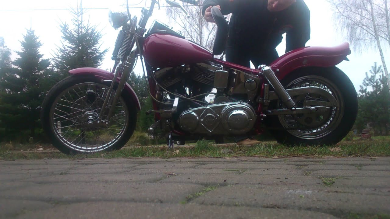 Panhead 66 bobber - YouTube