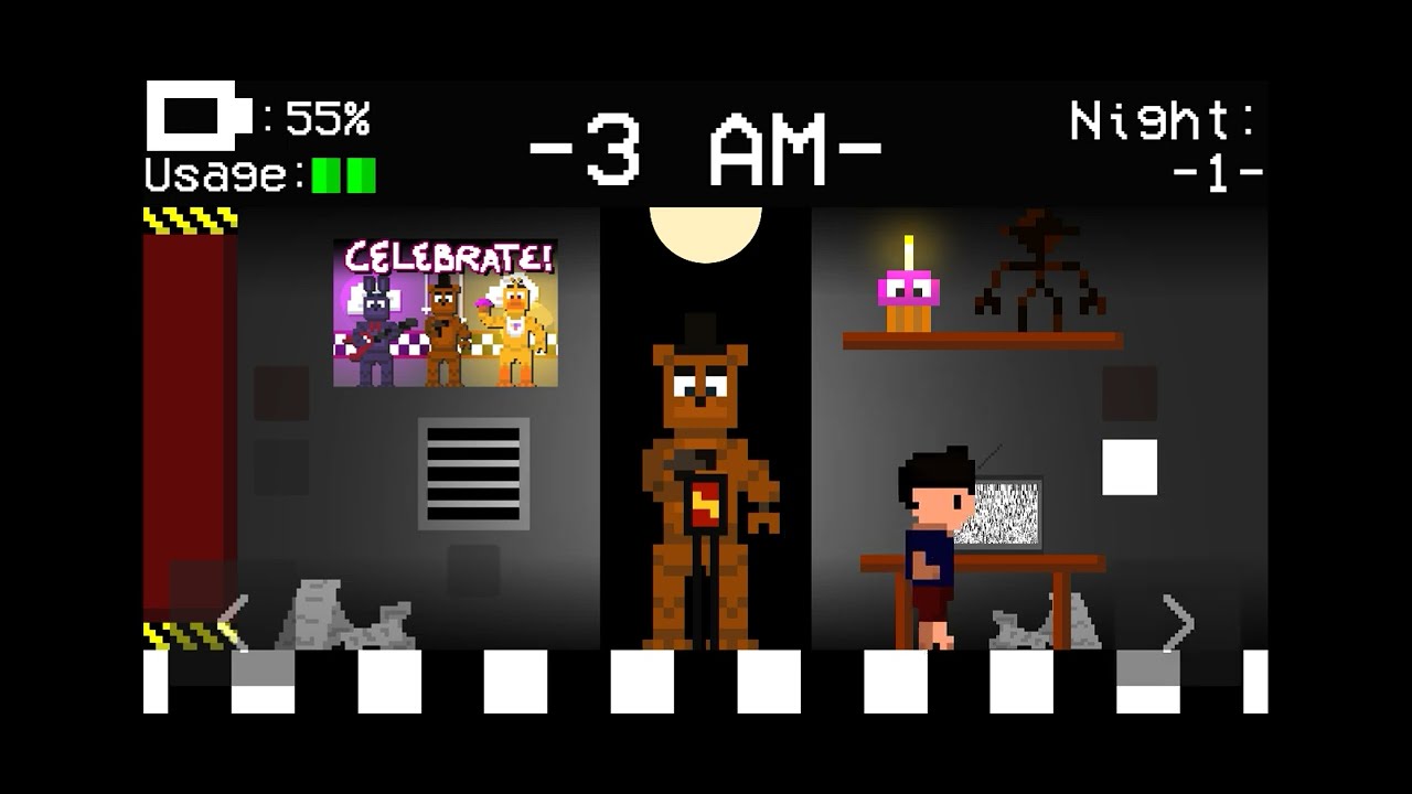 One night in 2d | FNAF - YouTube