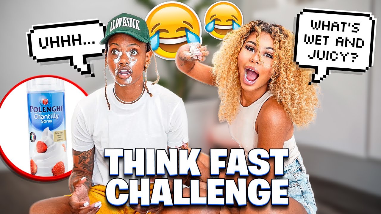 THIS WAS A BAD IDEA…*THINK FAST CHALLENGE* - YouTube