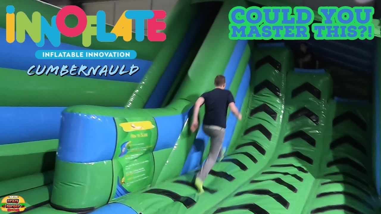 INNOFLATE Inflatable Park CUMBERNAULD | Can we master the climbing ...