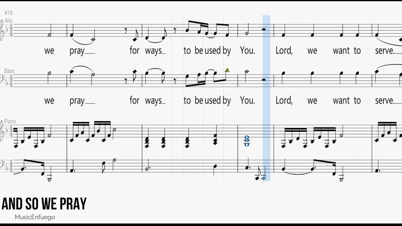 And So We Pray - Alto - YouTube