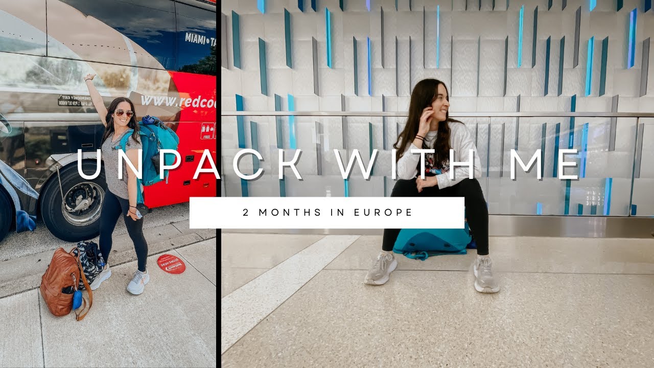 Unpack My Carry-On Backpack With Me | Everything I Brought For 2 Months ...