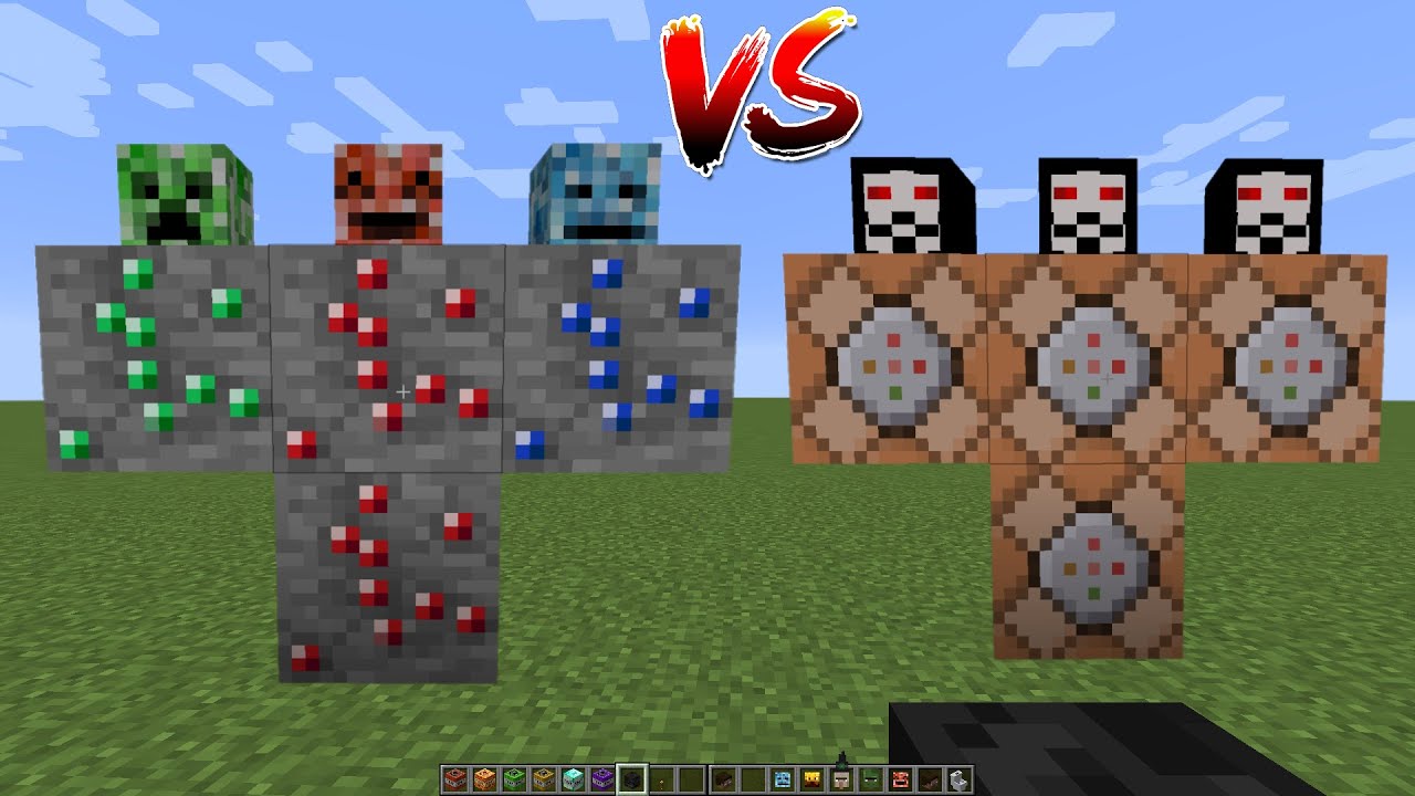 what if you create an ORES CREEPER vs HACKER BOSS in MINECRAFT (part 42 ...