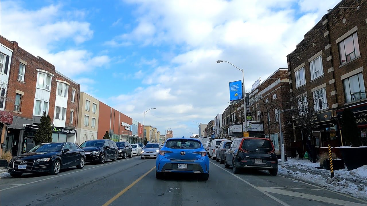 4k Drive | Toronto | Driving From Danforth & Broadview to Danforth ...