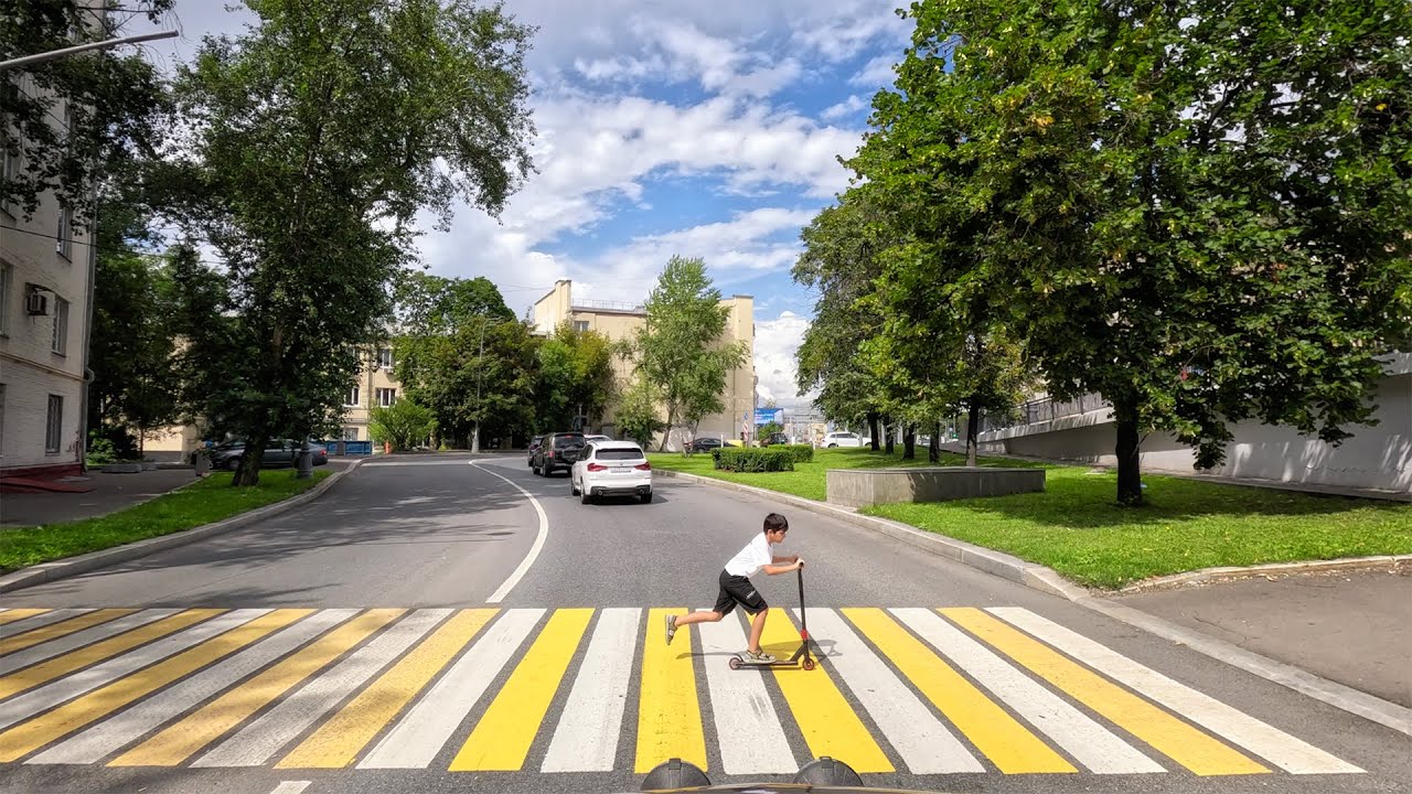 Driving in Moscow: Novogireevo - Ryazansky Avenue - Nagatinskaya ...