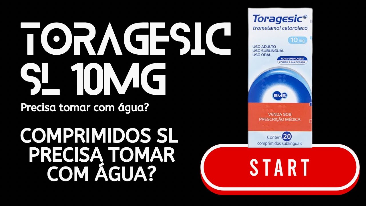 Toragesic- Sublingual precisa tomar com água? - YouTube