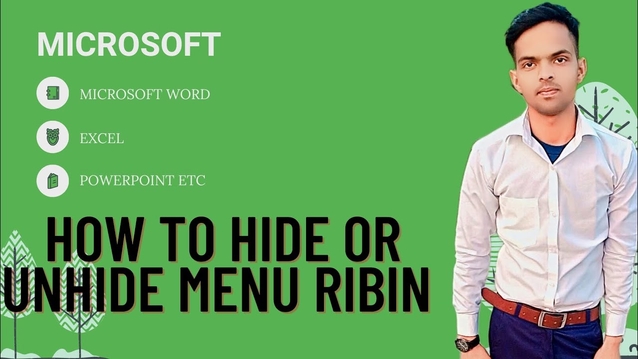 How To Hide Or Unhide Microsoft Wordexcel Powerpoint Etc Menu Ribin Subscribe Word