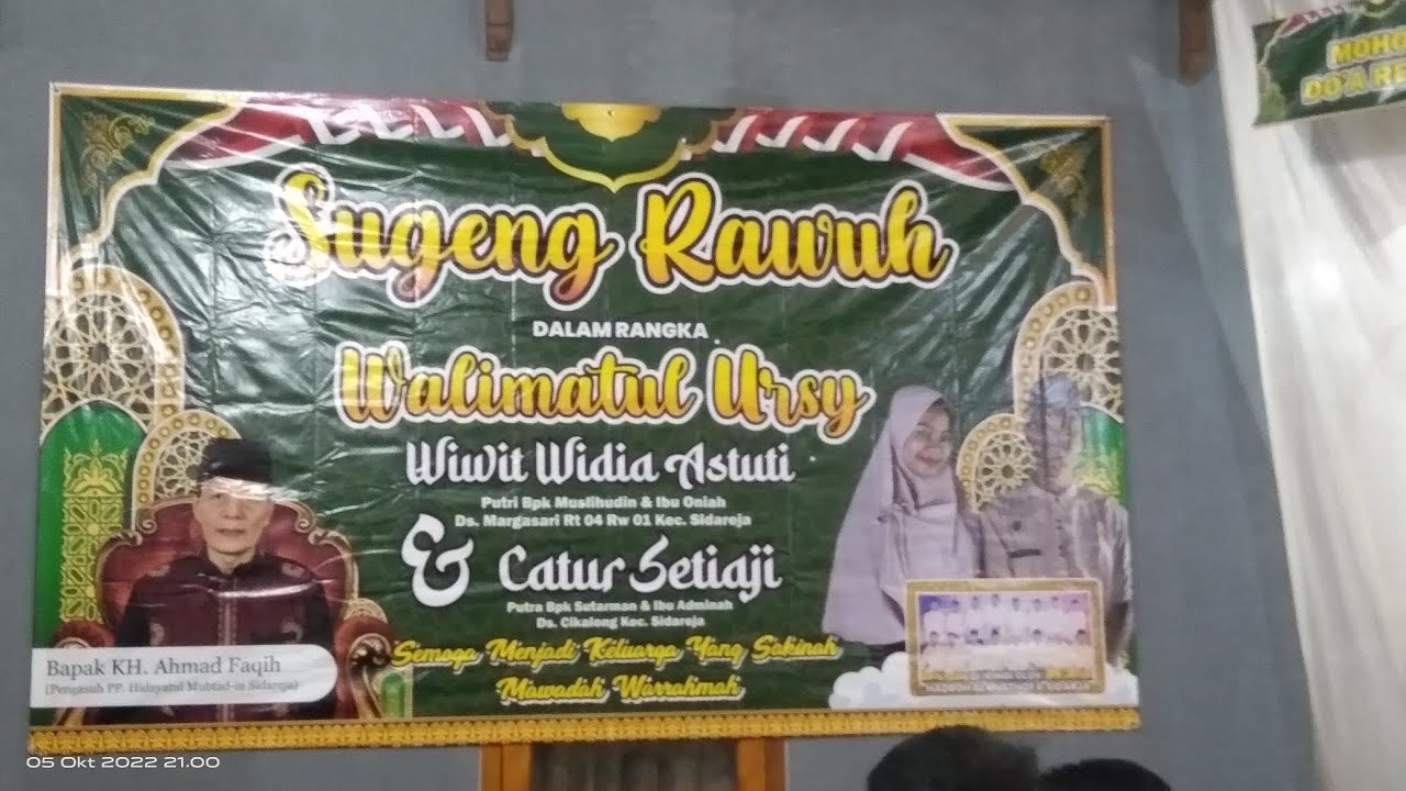 Pengajian KH. Ahmad Faqih "Walimatul Ursy Wiwit Widia Astuti & Catur ...