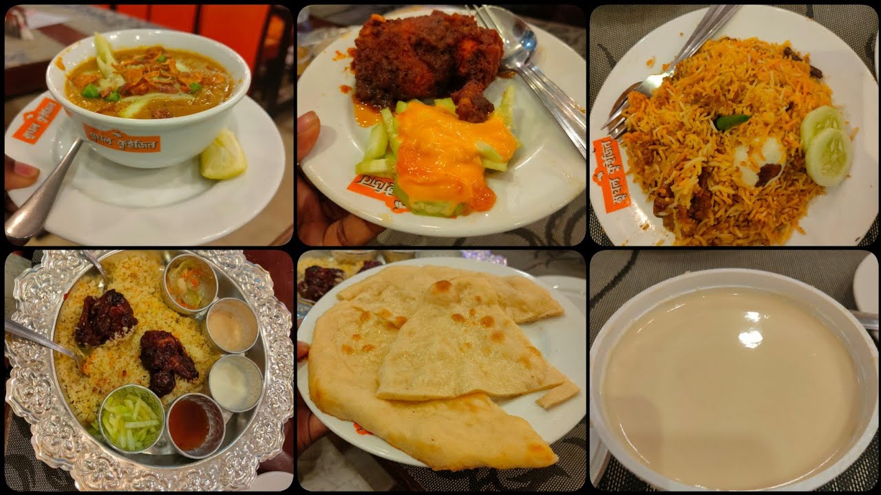 Kacchi biryani| Grilled chicken| Halim| Butter Naan| Roshmalai|Nobabi ...