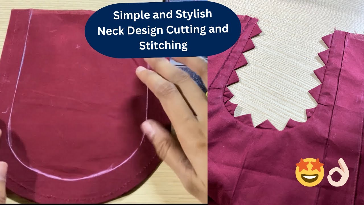 Triangle Shape Neck Design Kaise Bnaye| Triangle Neck Design Cutting ...