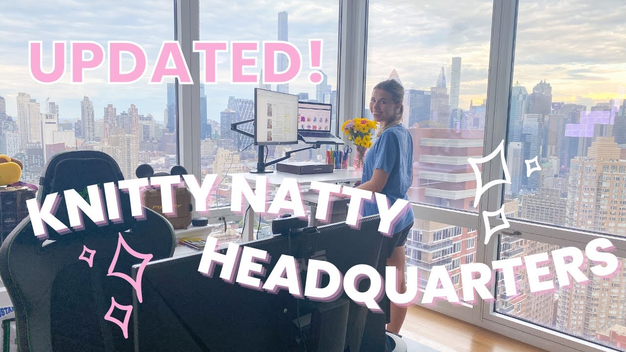*NEW* Combined Office Space! | DITL Knitting Vlog | Knitty Natty - YouTube