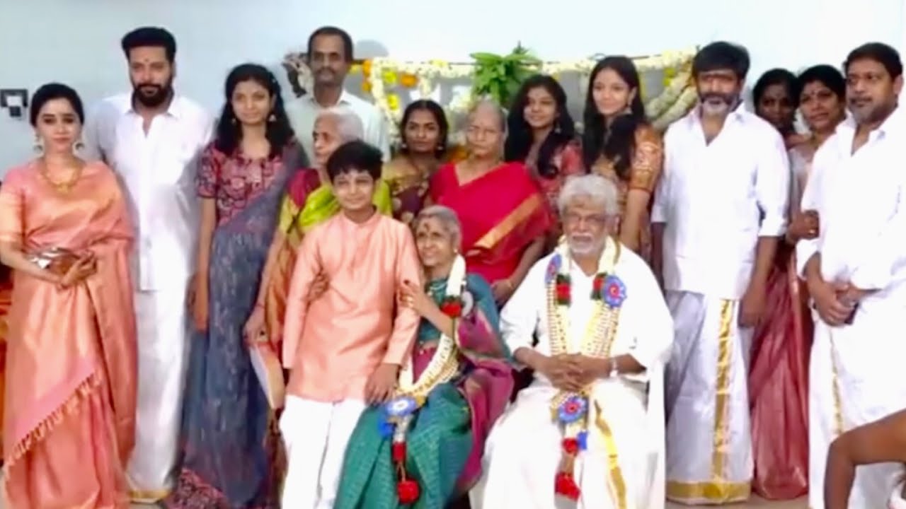 ஜெயம் ரவி அப்பா 80 வயது பூர்த்தி சதாபிக்ஷேகம் | Jayam Ravi Father Mohan ...