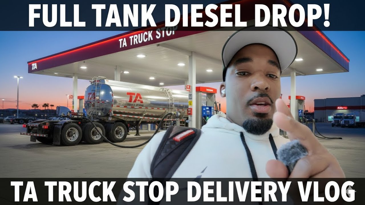 Day In The Life Of A Fuel Hauler: Full Diesel Drop At TA! - YouTube
