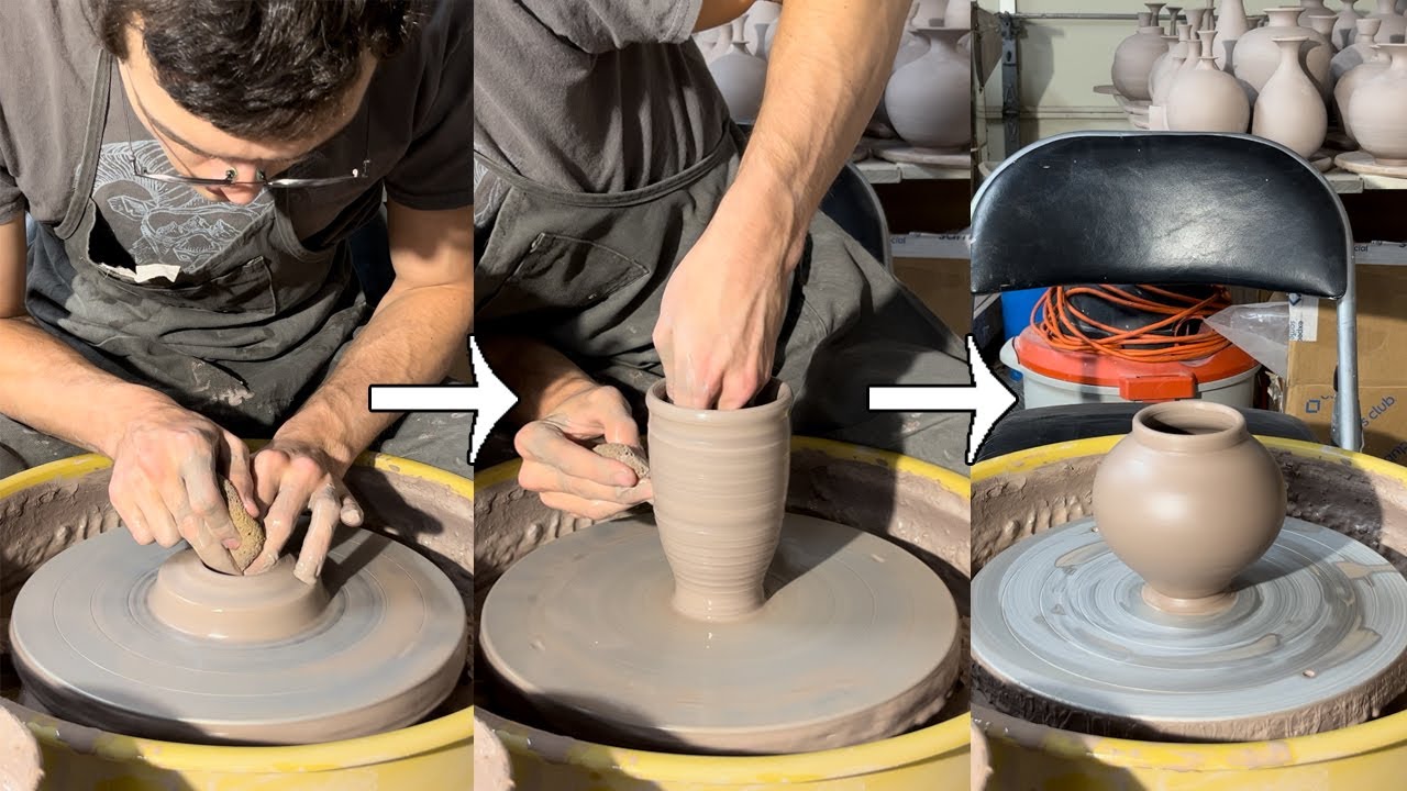 Throwing A 1lb Moon Jar - YouTube