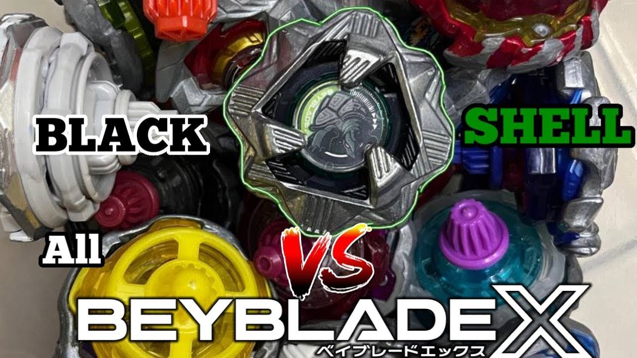 BLACK SHELL VS ALL BEYBLADE X | BEYBLADE MARATHON - YouTube