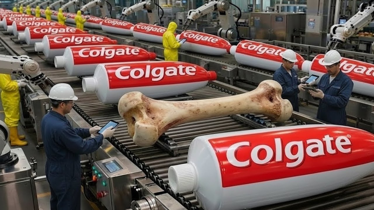 Inside a Modern Largest Toothpaste Factory: How Animal Bones Become ...