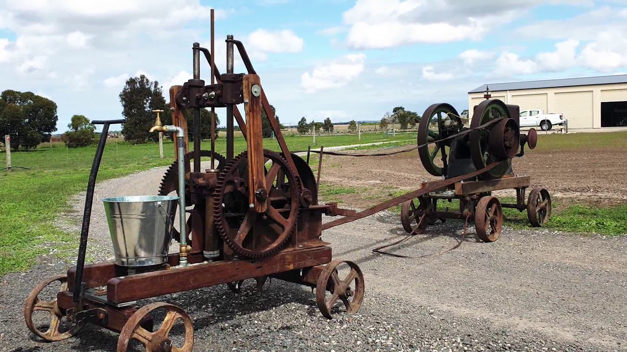 Champion oil engine 6hp stationary engine No:6584 - YouTube