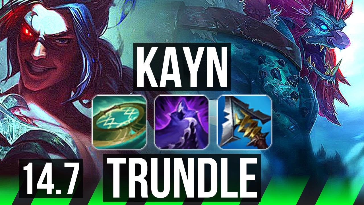 KAYN vs TRUNDLE (JGL) | 14/0/10, Legendary, 600+ games | NA Grandmaster | 14.7 - YouTube