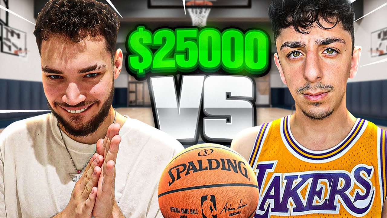 Adin Ross VS FaZe Rug in House of Highlights 1v1 Basketball Game ...