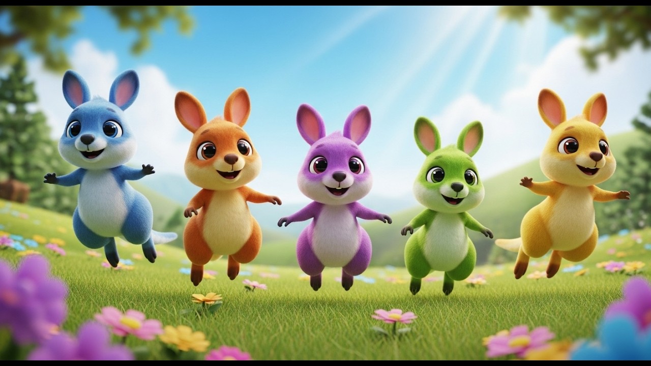 Five Little Wallabies Hop Hop Hop | Nursery Rhymes for Kids & Baby ...