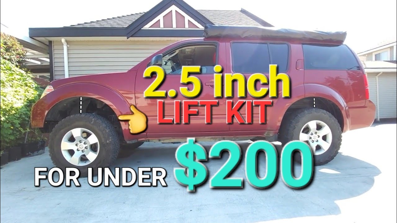 BUDGET LIFT 2.5" FOR NISSAN PATHFINDER R51 (2005-2010) - YouTube