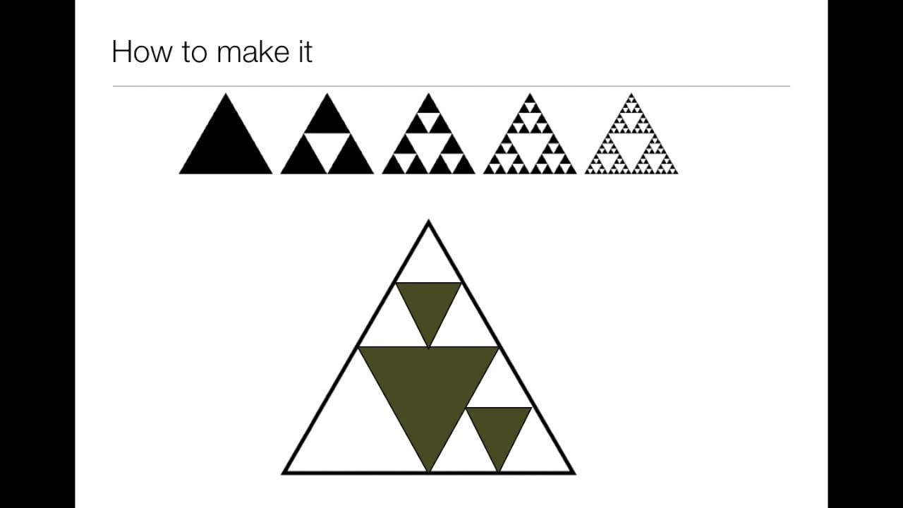 How to Make a Sierpinski's Triangle - YouTube