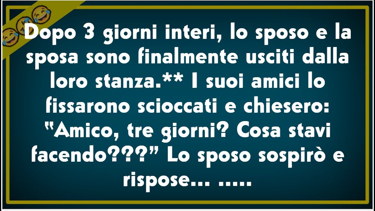 La BARZELLETTA Più DIVERTENTE di Sempre | Dopo 3 giorni ...