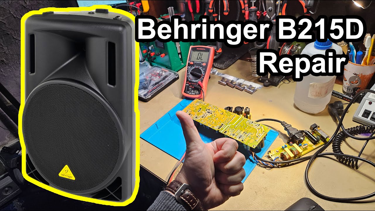 Step-by-Step Repair of Behringer B215D Active Speaker - YouTube