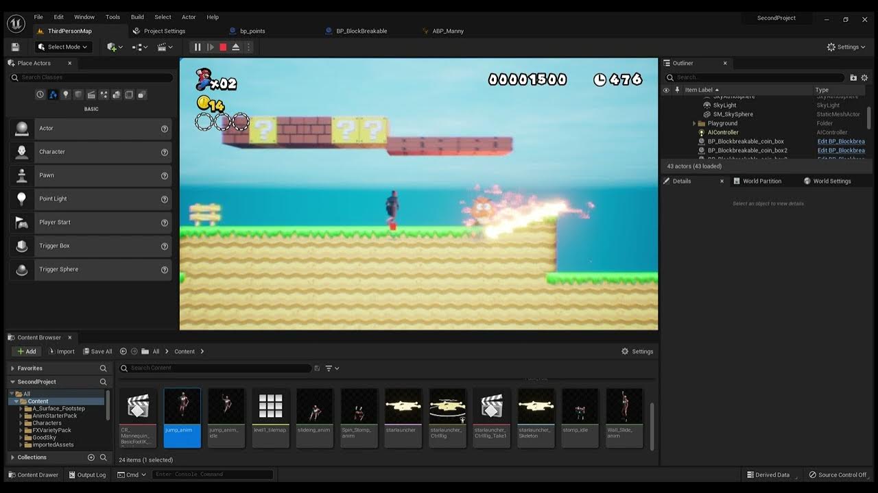 Super Mario Bros RTX UE5 Project Demo 1 - YouTube