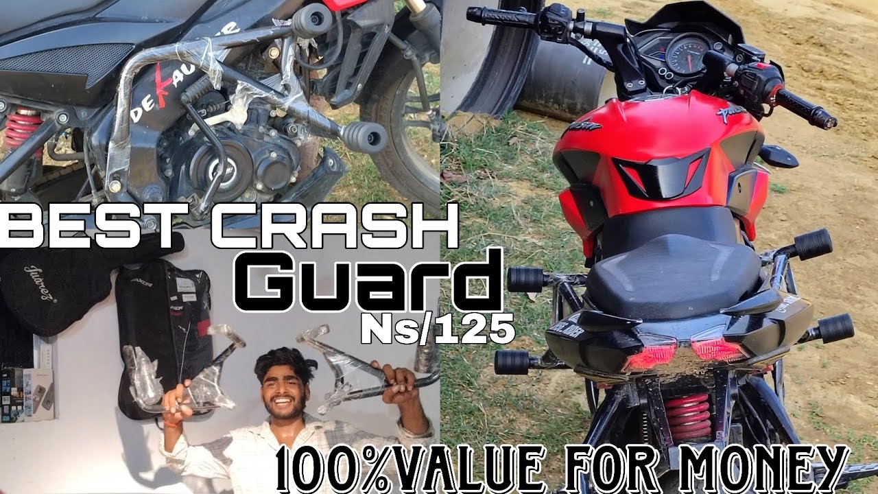 BEST CRASH GUARD FOR NS_125 !! SEFTY GUARD FOR BS6 NS125 !! NS125 KA ...