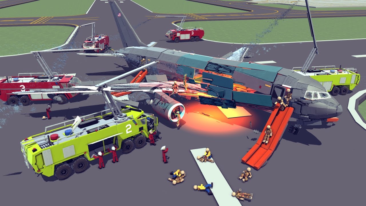 Runway Collisions & Airport Accidents #2 | Besiege - YouTube