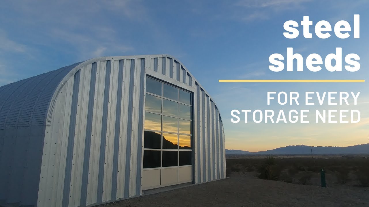 Steel Sheds For Every Storage Need | SteelMaster Buildings - YouTube