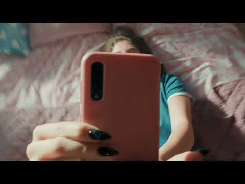 Smartphone Social Media Selfie Teen   Stock Video Footage