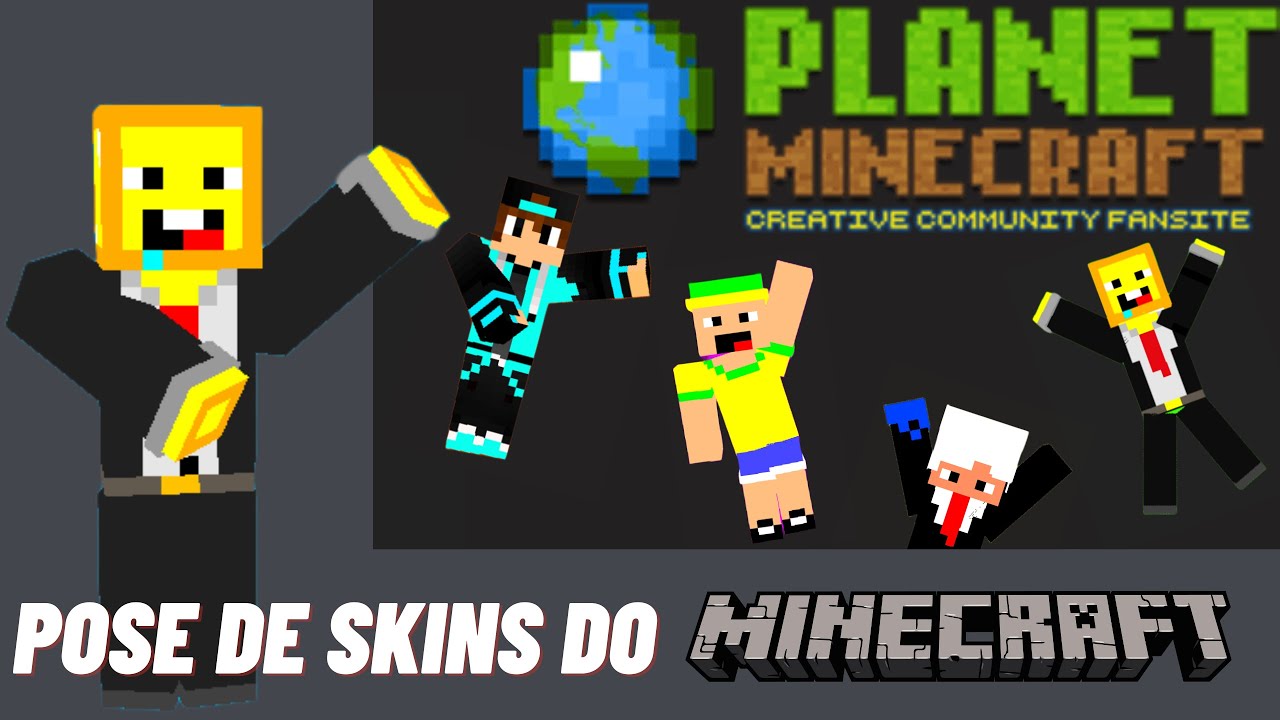 😱 COMO deixar SKINS do MINECRAFT em POSES (TUTORIAL) 😱 - YouTube