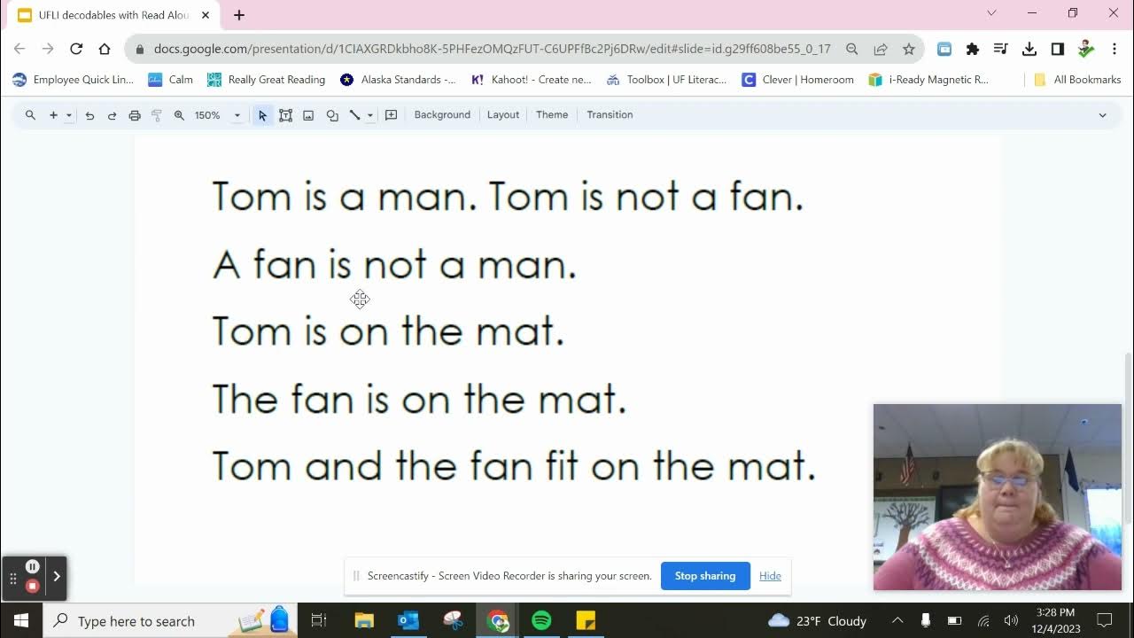 UFLI Lesson 12 Echo Read - YouTube