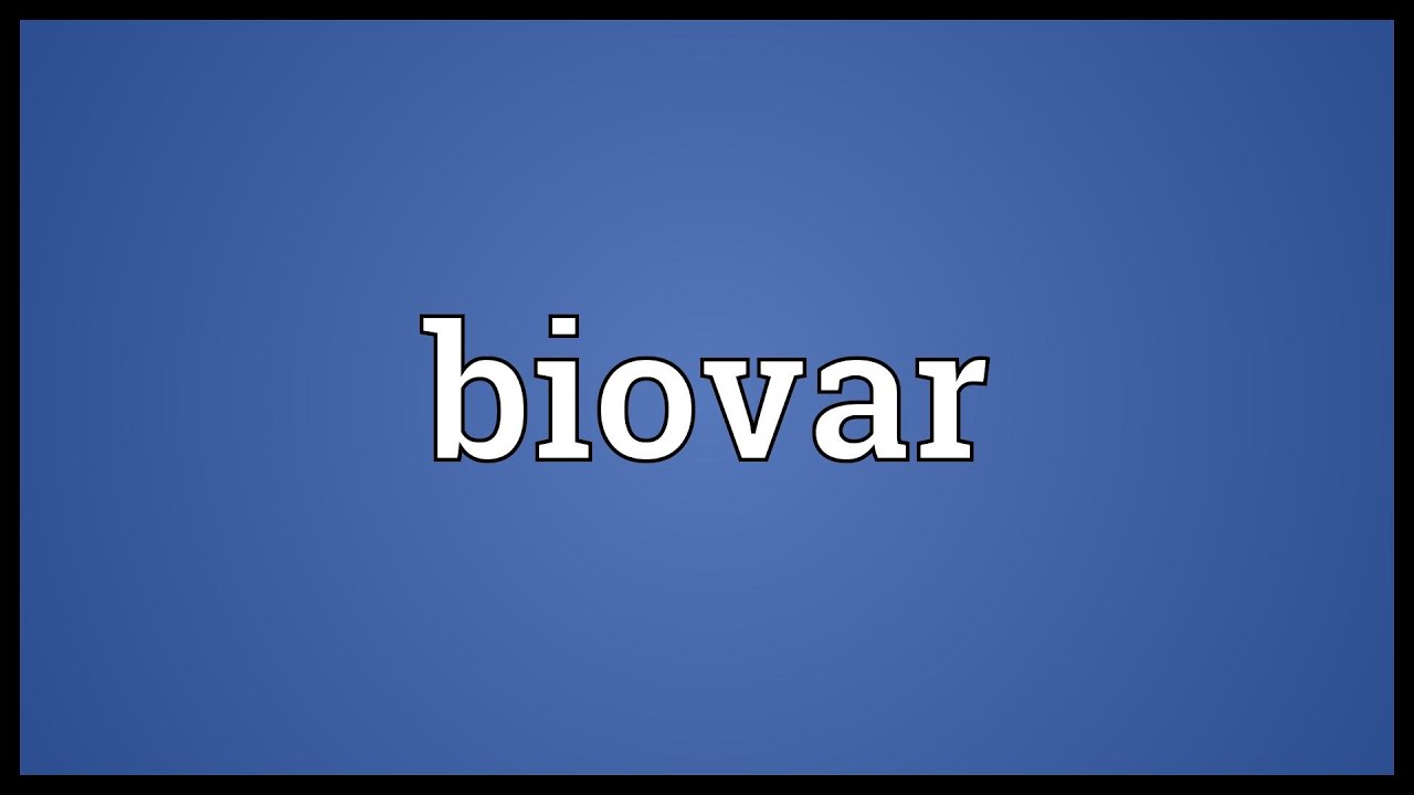 Biovar Meaning - YouTube