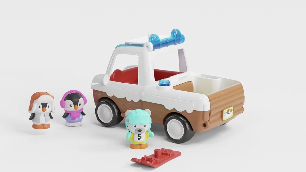 Set Masina Pick-up de Jucarie cu Zapada din universul Klorofil - YouTube