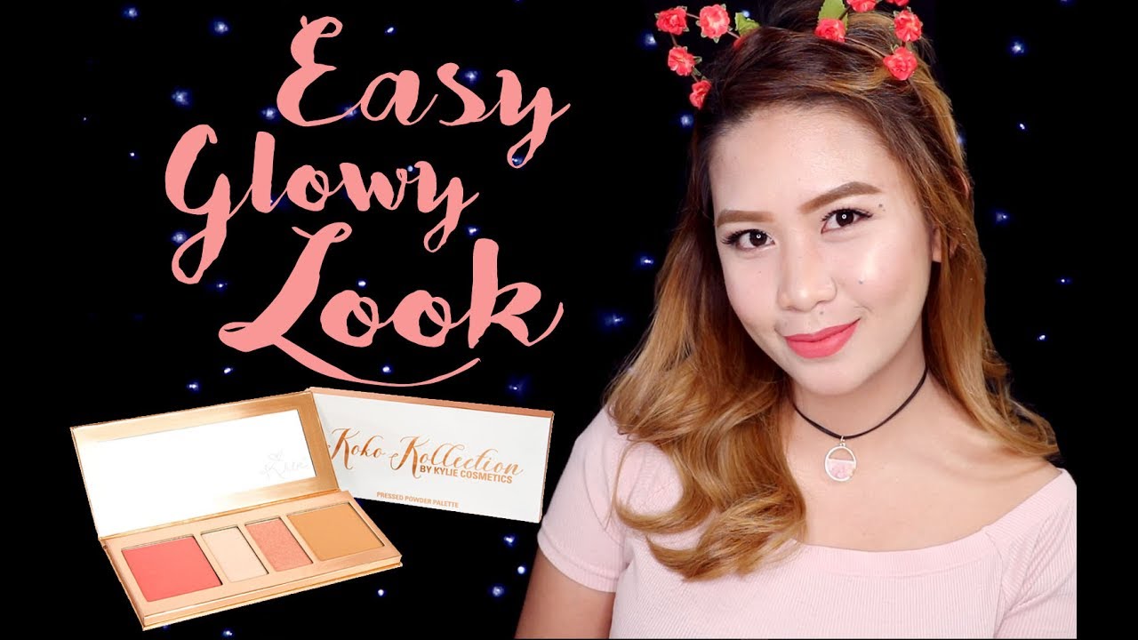 Easy Glowy Look Ft. Koko Kollection Face Palette - Missymae - YouTube
