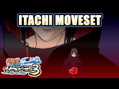 Naruto Ult. Ninja Heroes 3 - Itachi Moveset [PSP]